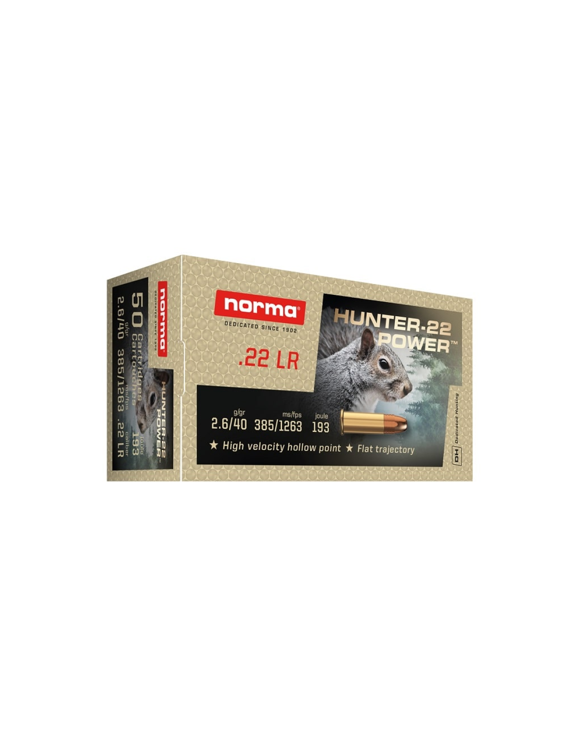 Nystrom og krabbe - Rågeregulering - Norma - HUNTER-22 POWER .22 LR